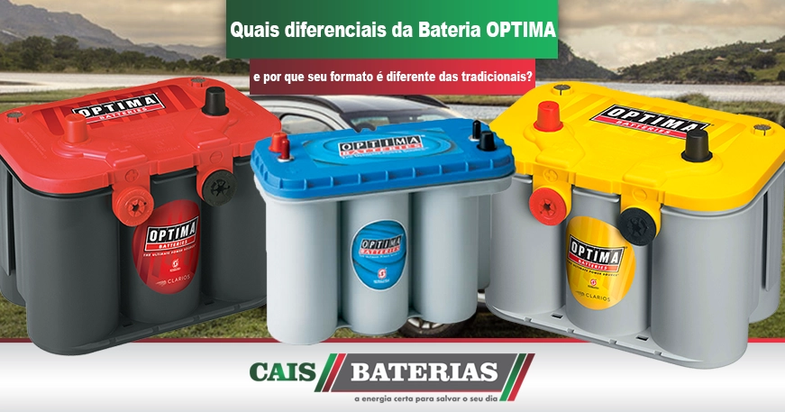 Bateria Optima, quais são os diferenciais Por que seu formato é diferente?